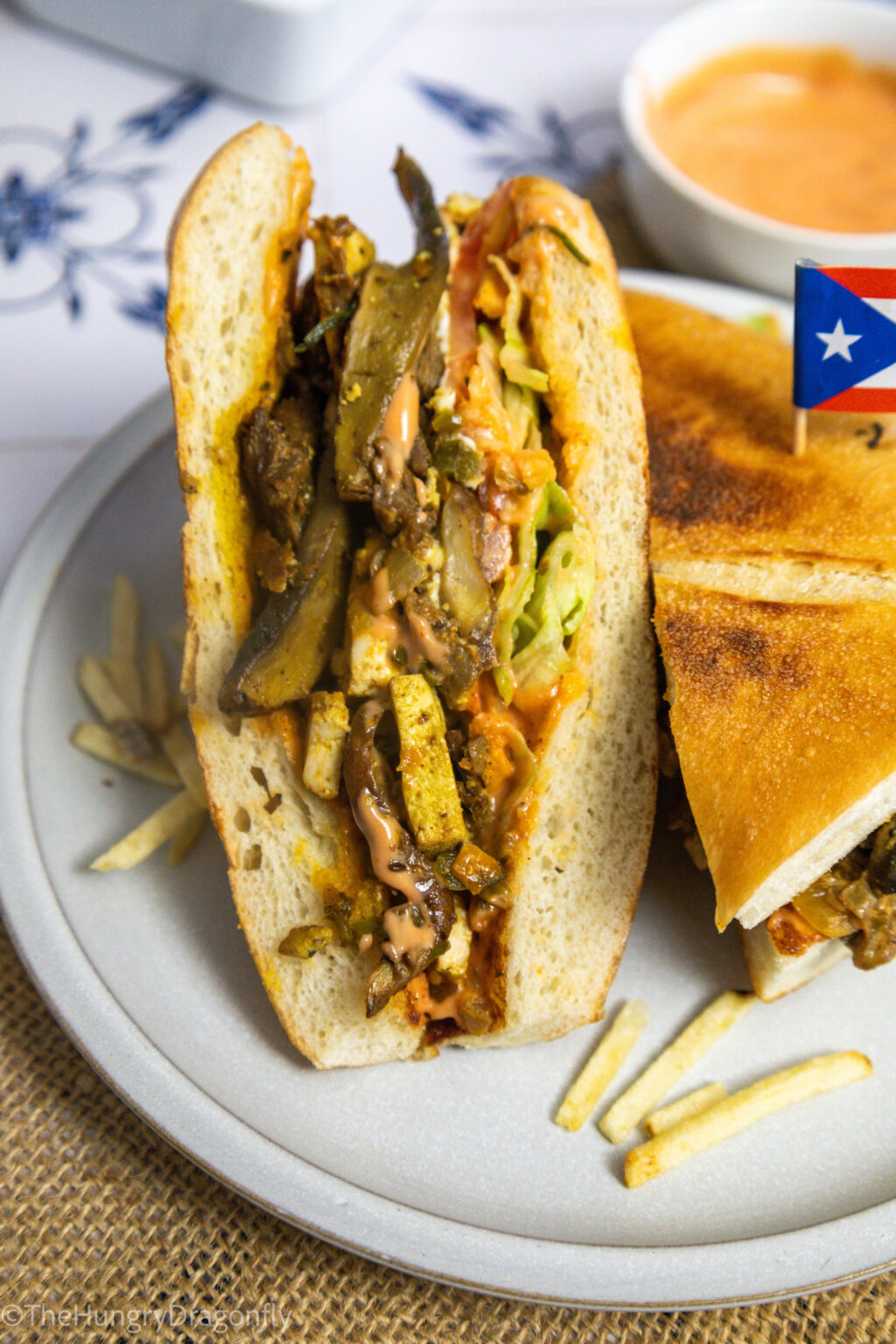 Vegan Tripleta Sandwich - Puerto Rican Tripleta